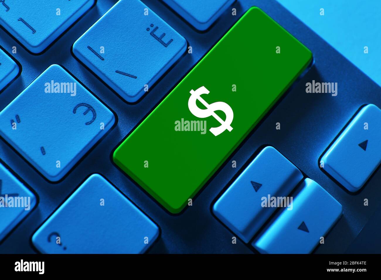 Close up of keyboard with dollar sign Stock Photo - Alamy