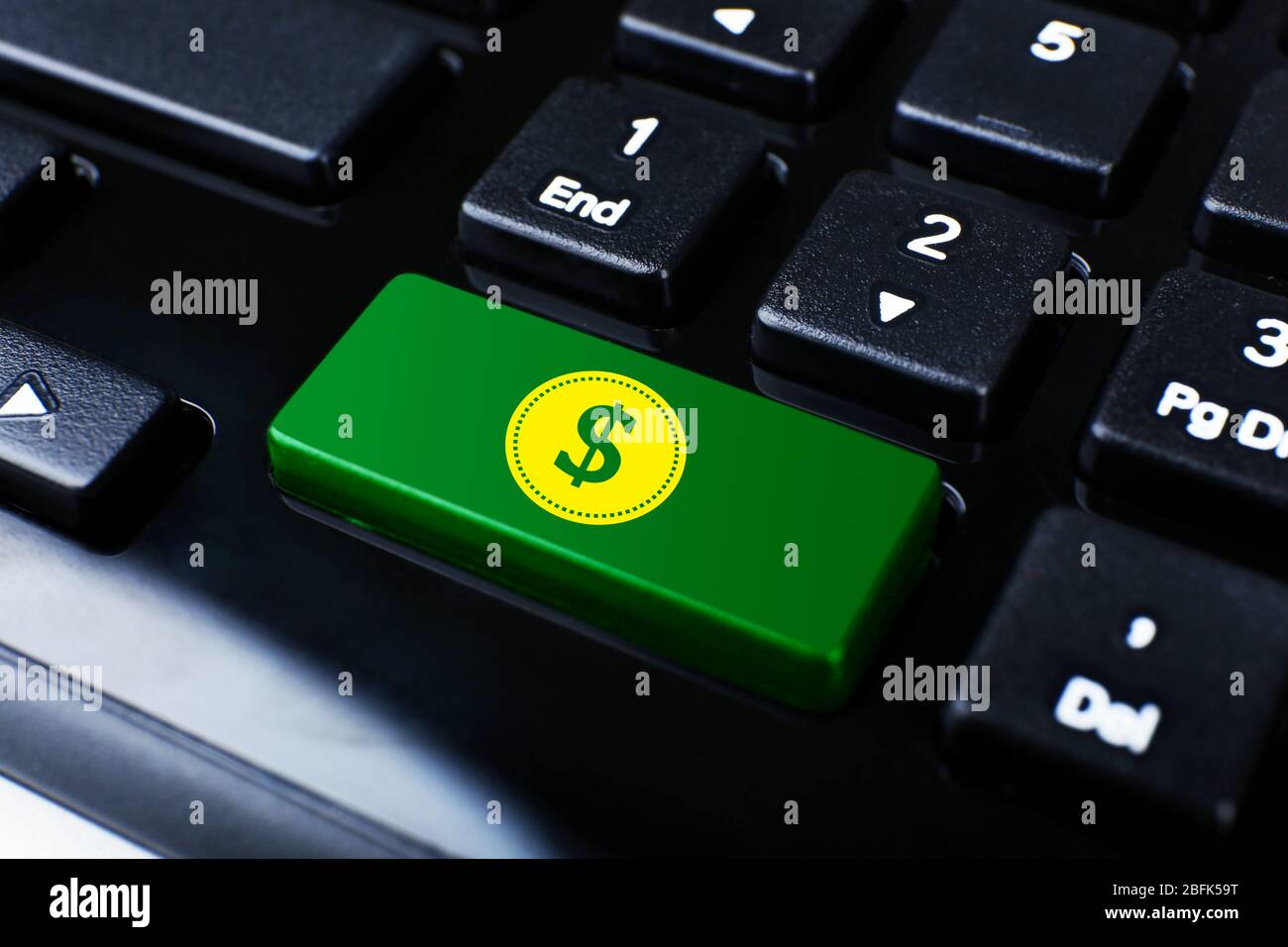 Close up of keyboard with dollar sign Stock Photo - Alamy