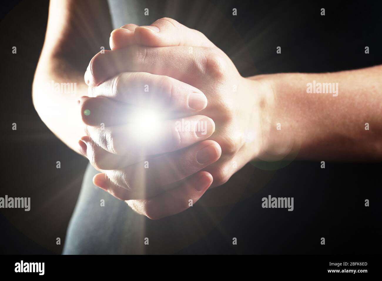 Woman gesturing in church hi-res stock photography and images - Alamy