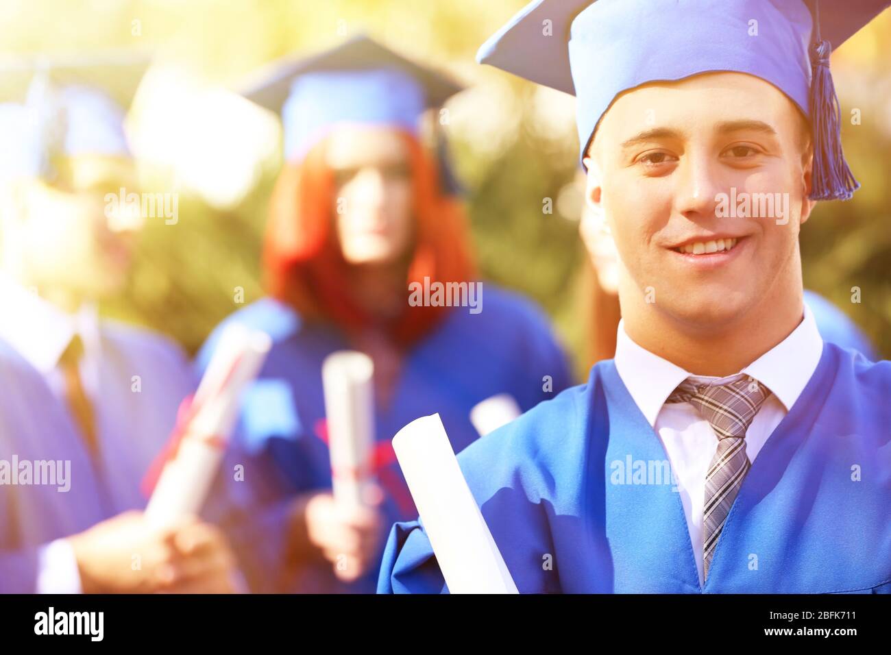 Graduated students hats hi-res stock photography and images - Alamy