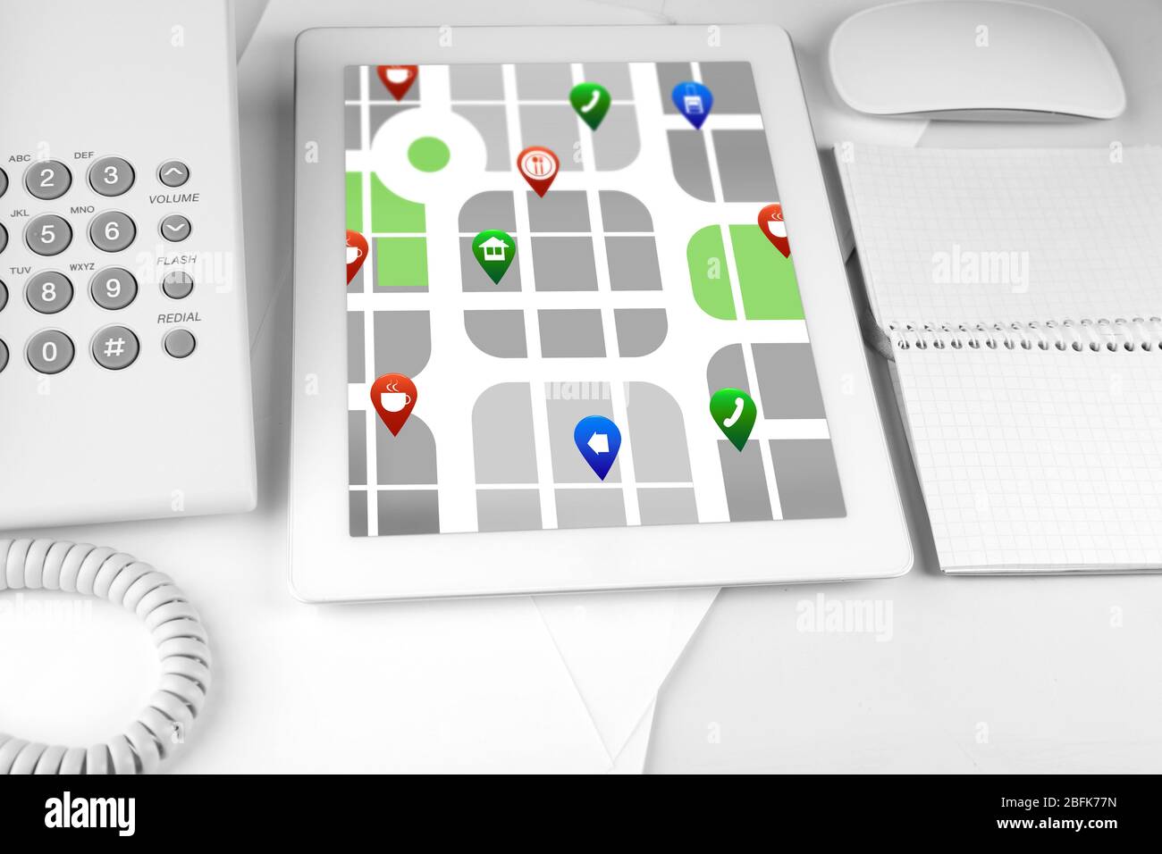 Map design computer desktop hi-res stock photography and images - Alamy