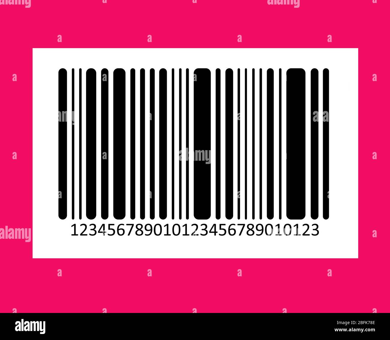 bar code on color background. Vector image Stock Photo - Alamy