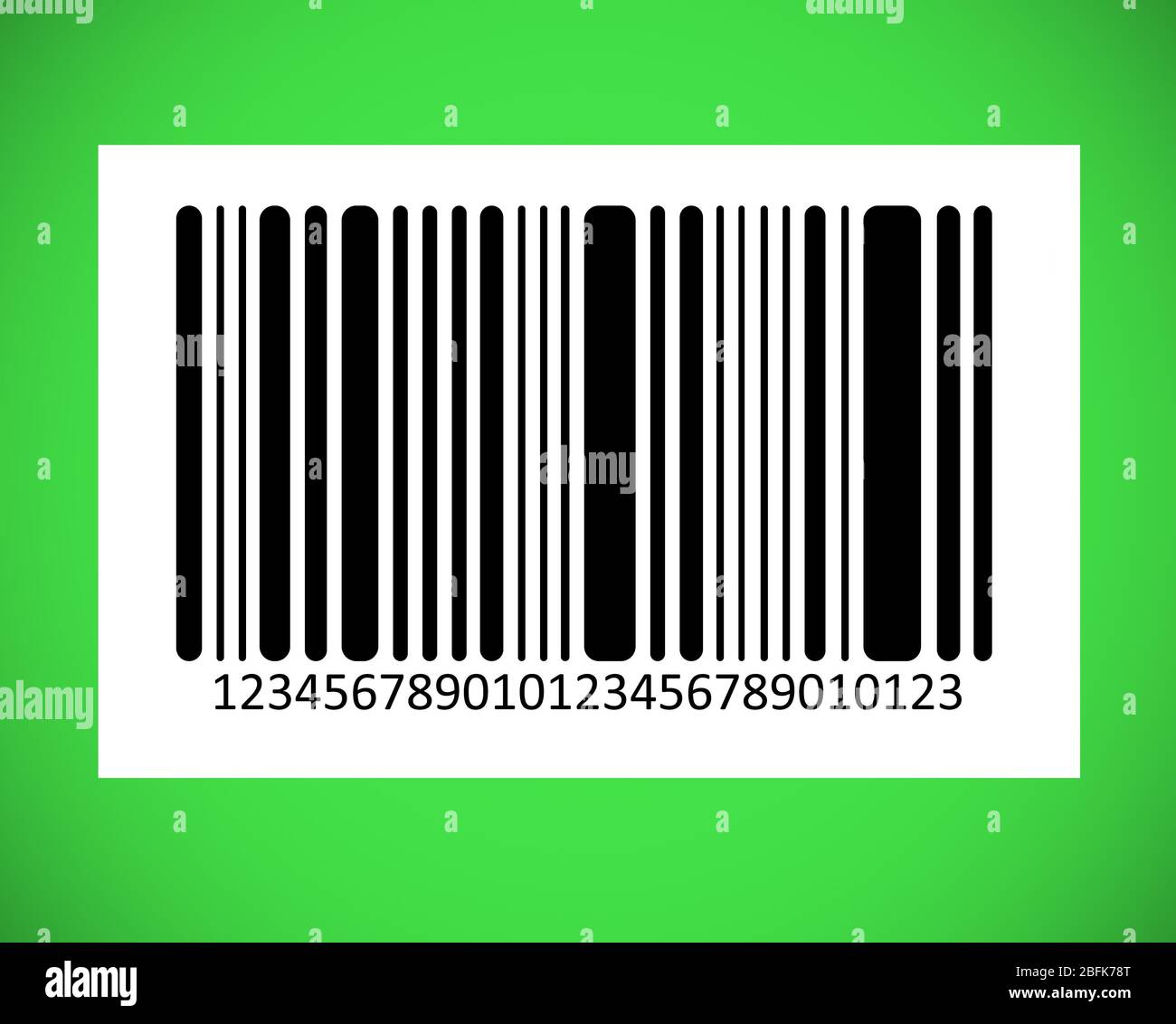 Bar code on color background. Vector image Stock Photo - Alamy
