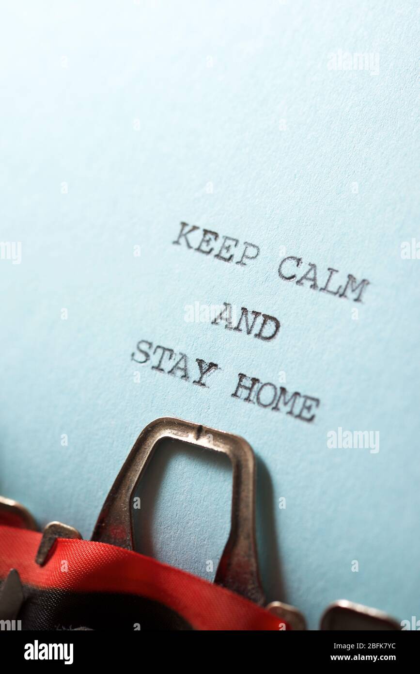 Stay calm keep calm hi-res stock photography and images - Alamy