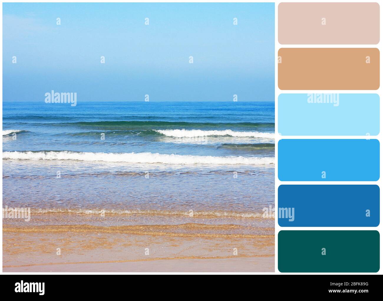 Tropical ocean beach beautiful color Cut Out Stock Images & Pictures ...
