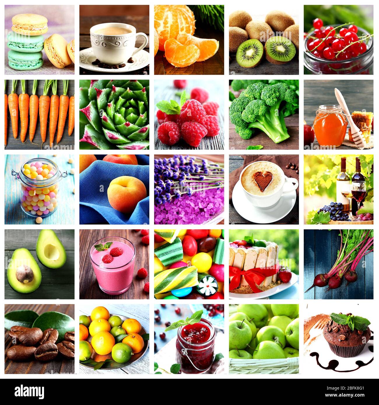 Collage of different bright photos Stock Photo - Alamy