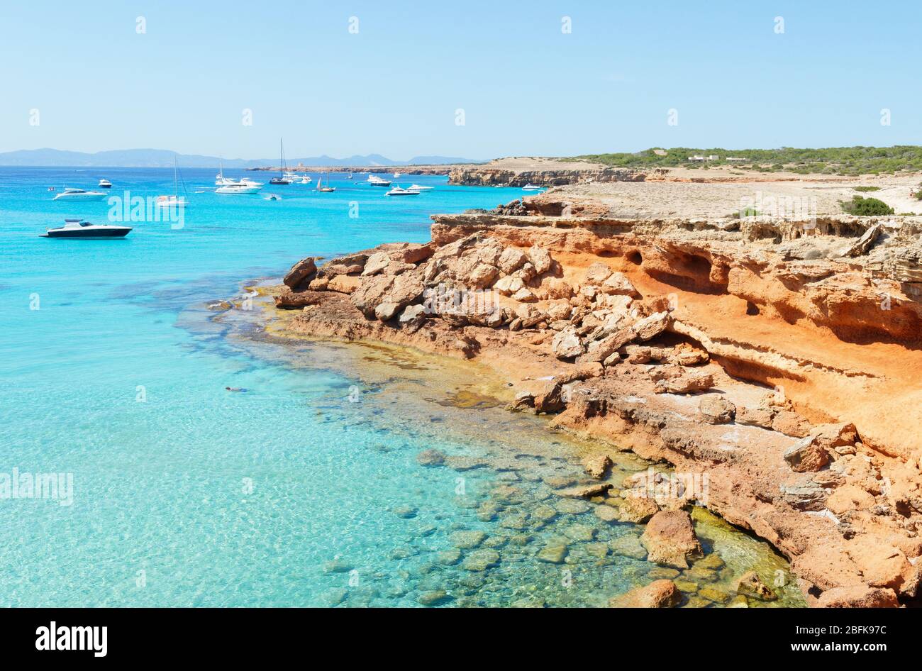 Cala Saura, Formentera, Baleric Islands, Spain Stock Photo - Alamy