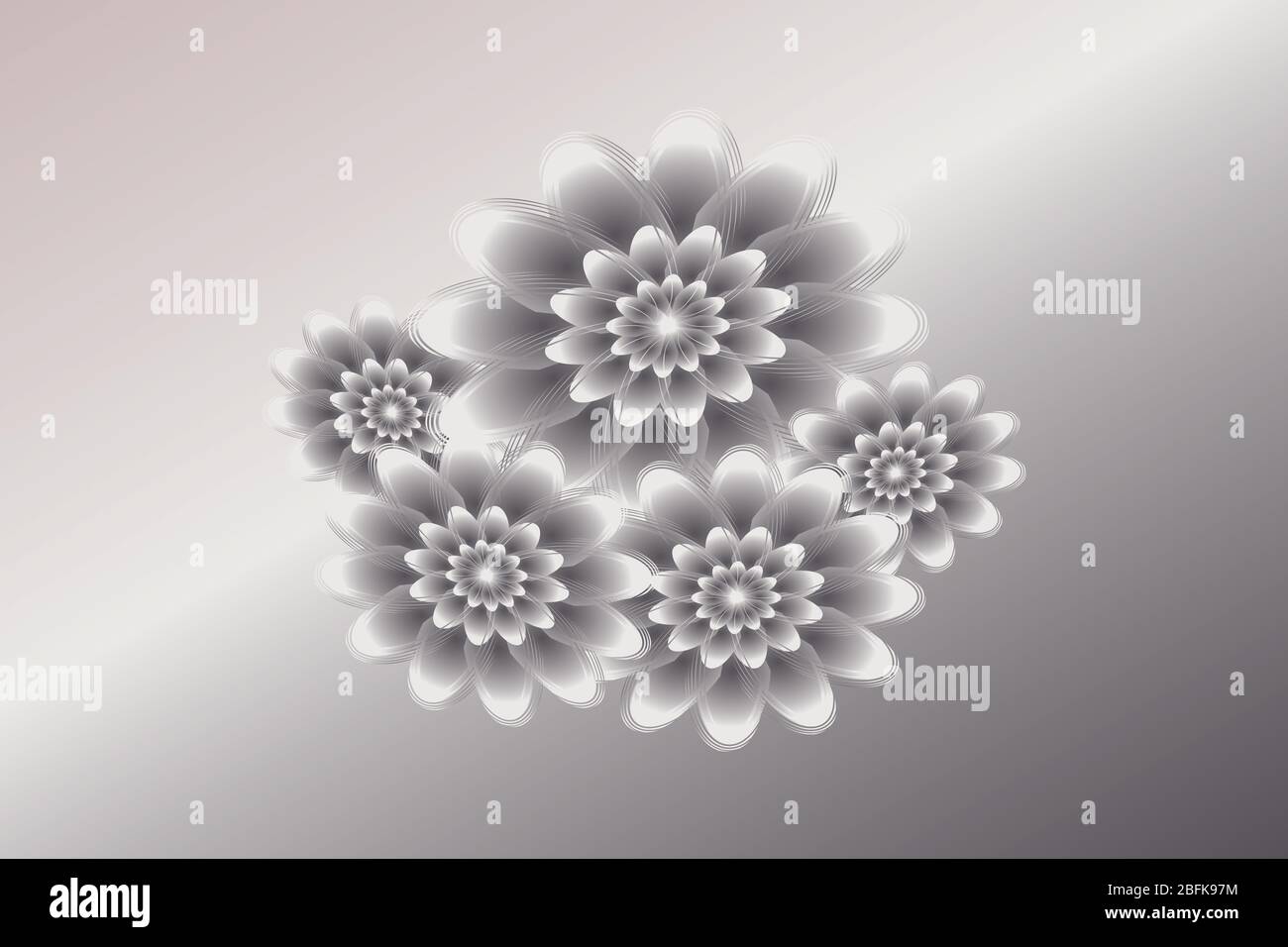 Silver petals hi-res stock photography and images - Alamy