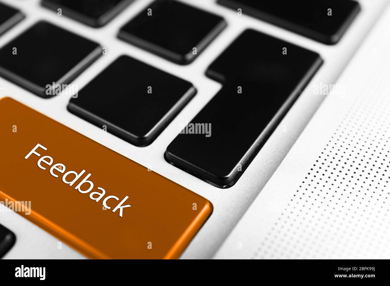 Close up of Feedback keyboard button Stock Photo - Alamy