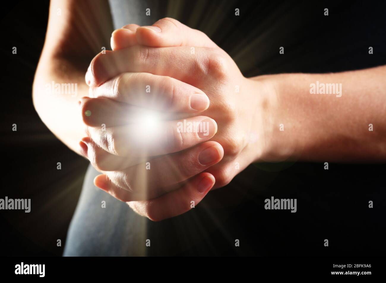 Woman gesturing in church hi-res stock photography and images - Alamy