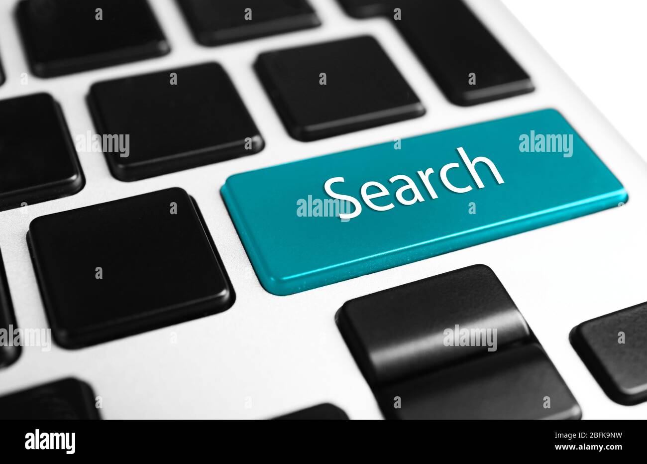 Close up of Search keyboard button Stock Photo - Alamy