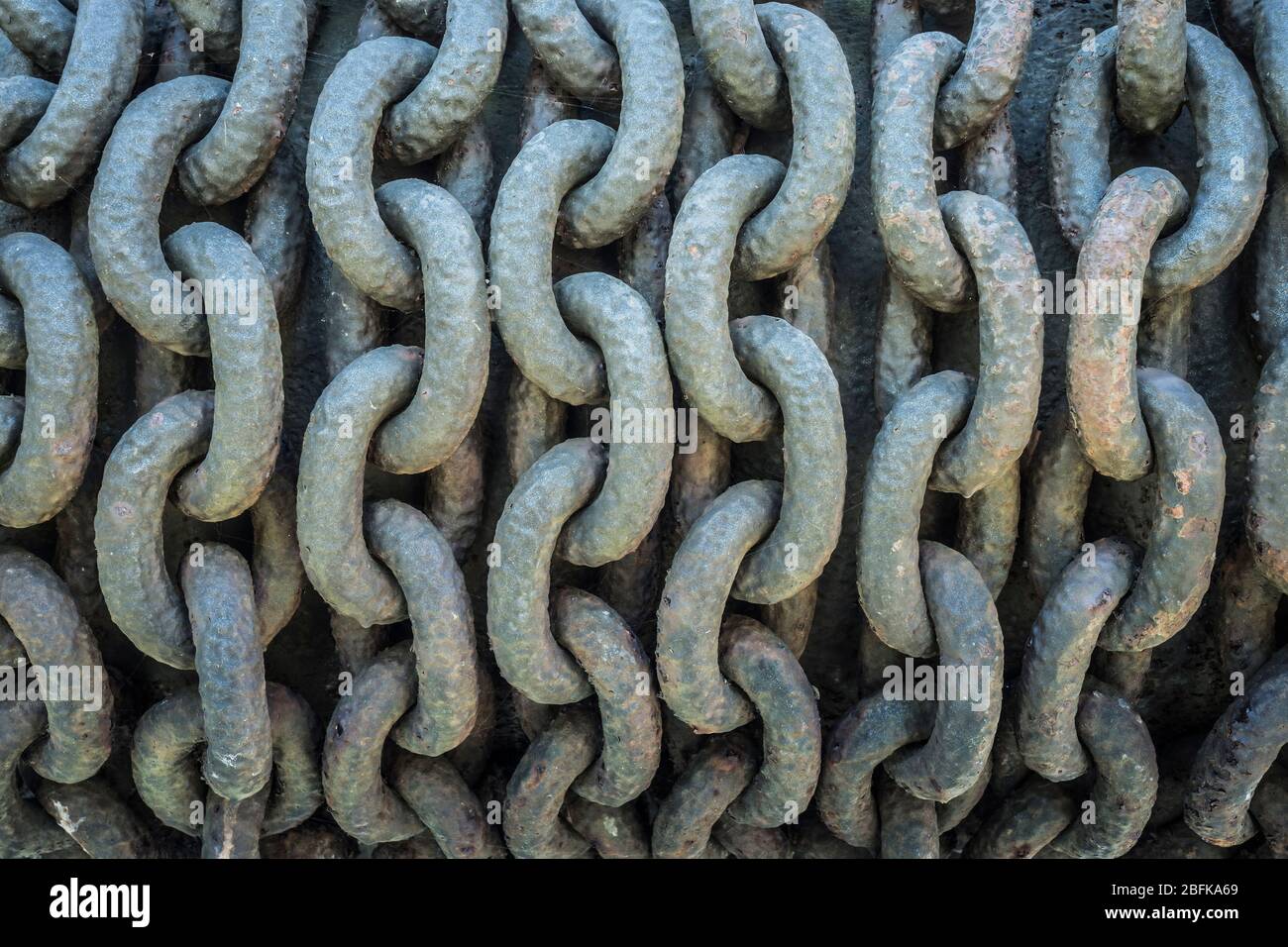 Chain drum of a historic harbor lift unit Stock Photo - Alamy