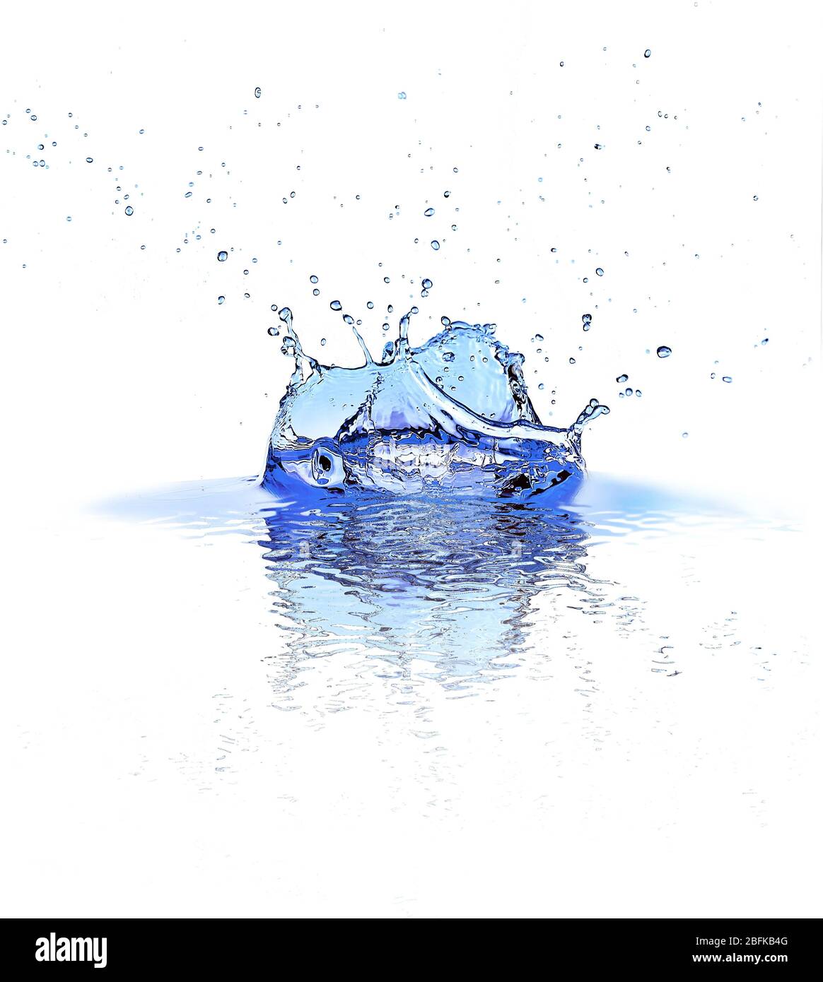 Set clear water splashes Cut Out Stock Images & Pictures - Alamy