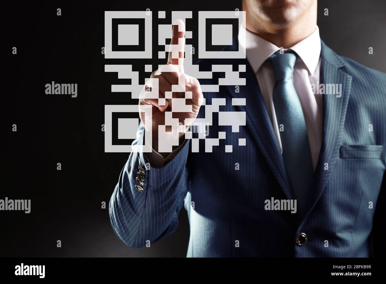 Barcode scanner icon blue hi-res stock photography and images - Alamy