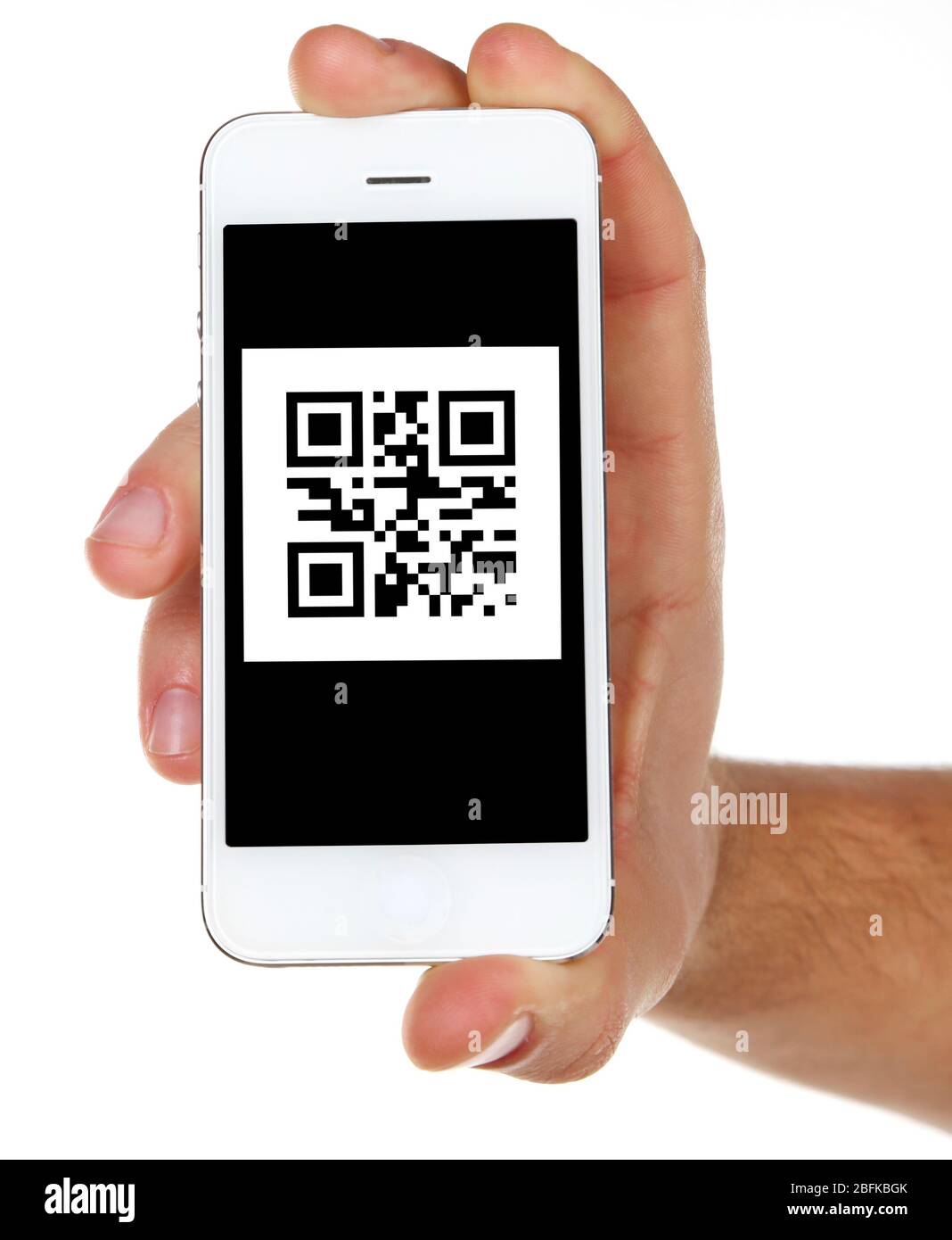 Black qr code text Cut Out Stock Images & Pictures - Alamy