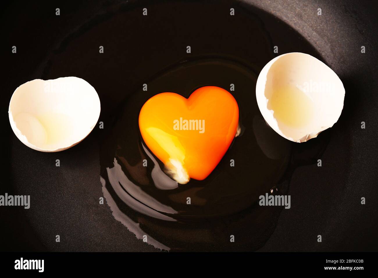 Heart scrambled egg in hi-res stock photography and images - Alamy