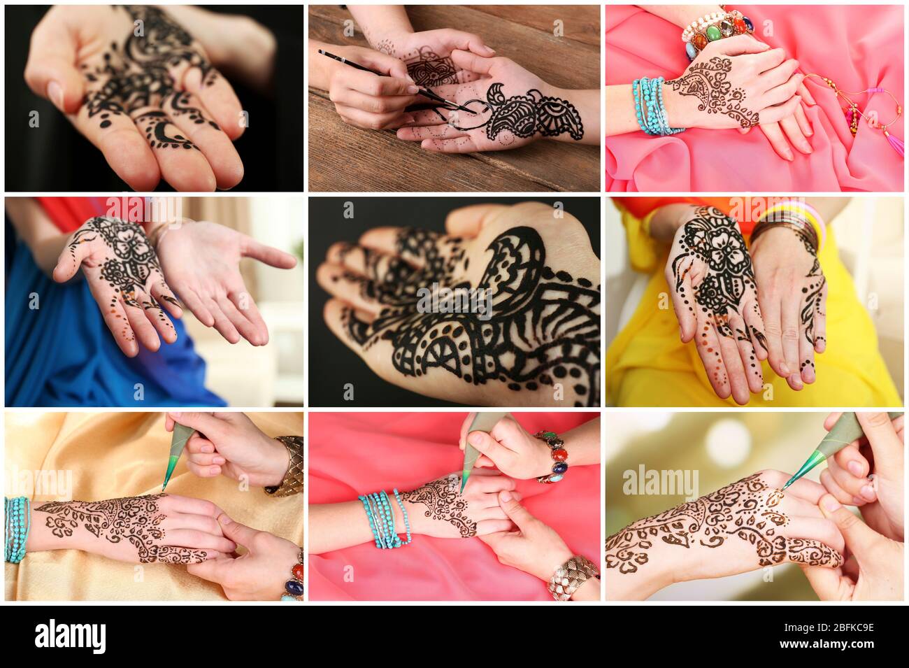 Design mehendi indian henna Cut Out Stock Images & Pictures - Alamy