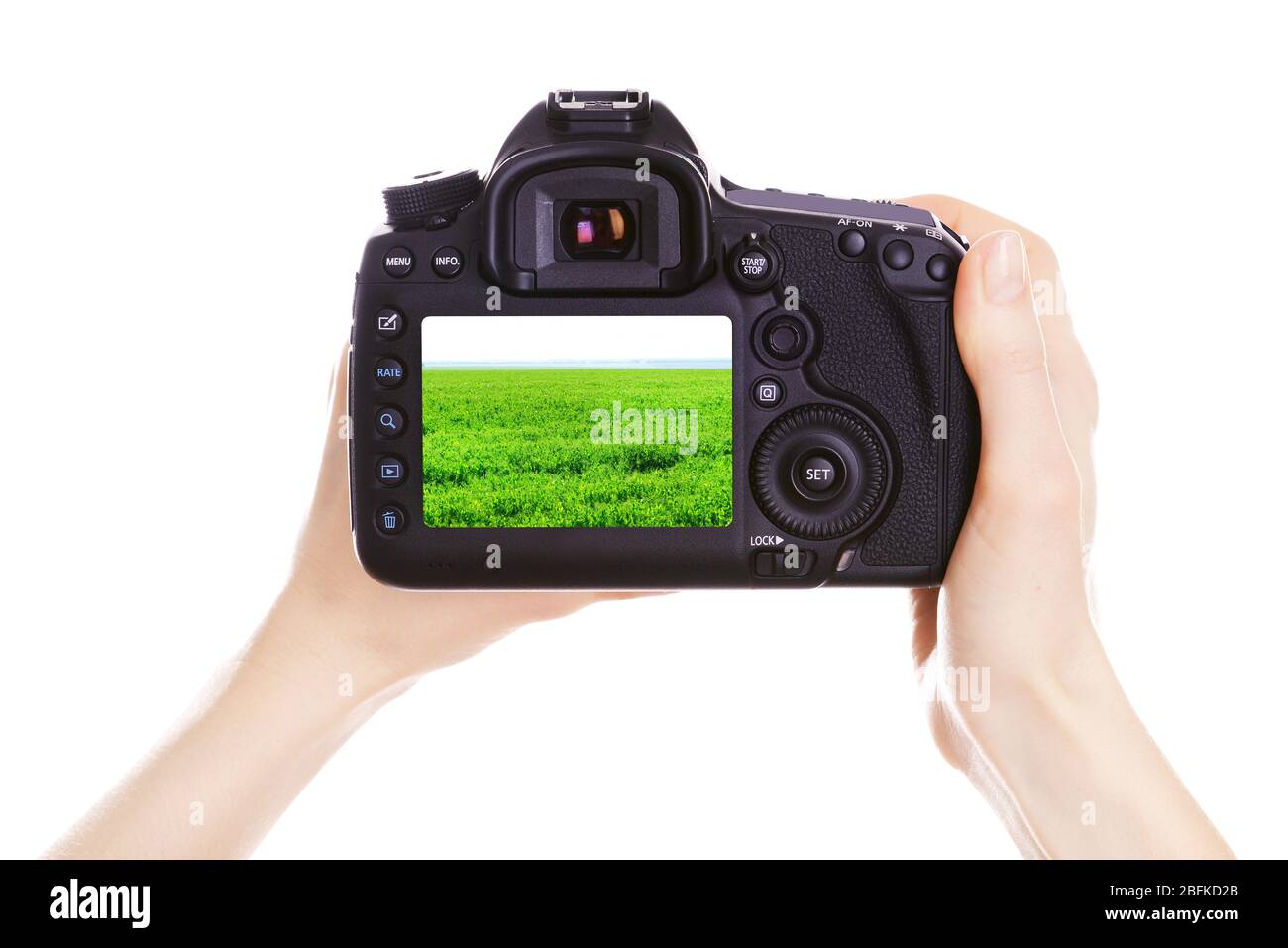 Photographer on field Cut Out Stock Images & Pictures - Alamy