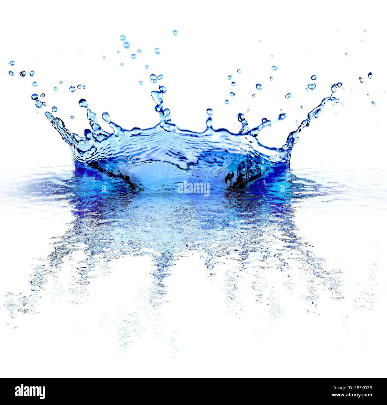 Water splashes isolated on white Stock Photo - Alamy
