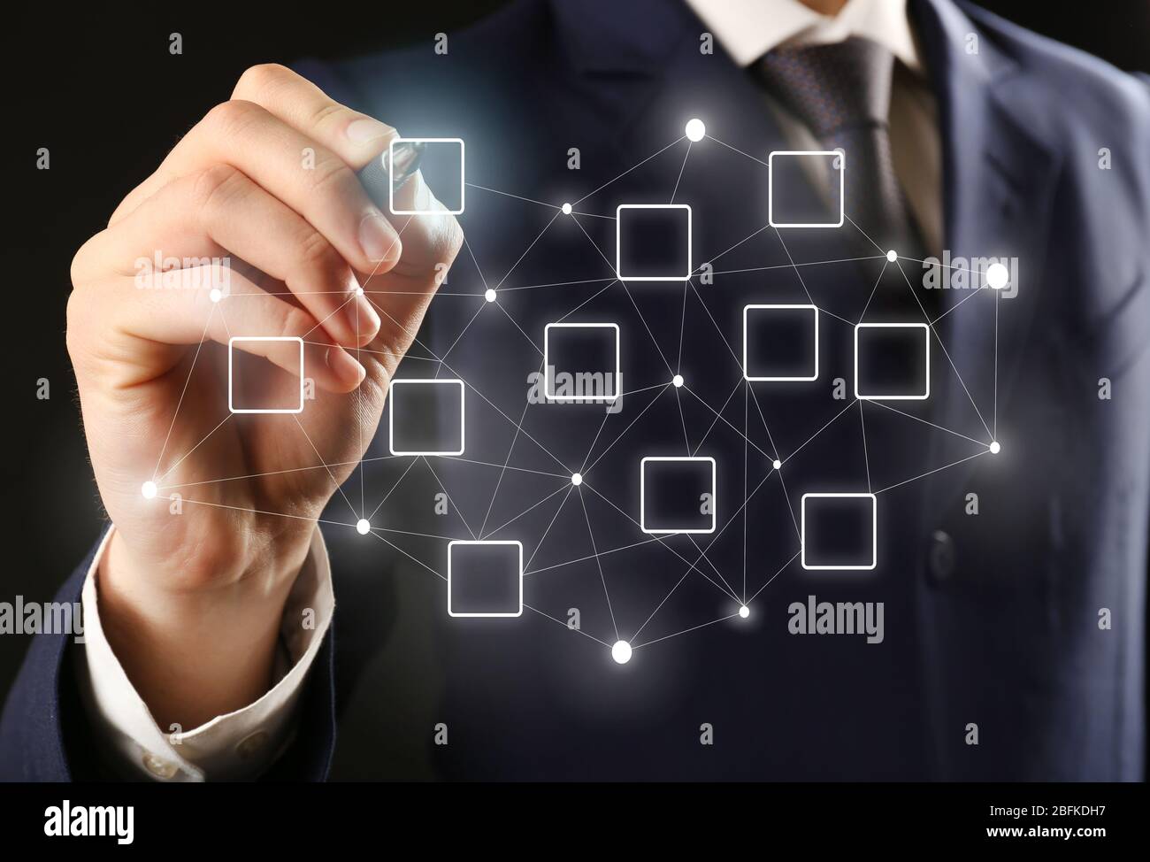 Presentation new social network hi-res stock photography and images - Alamy