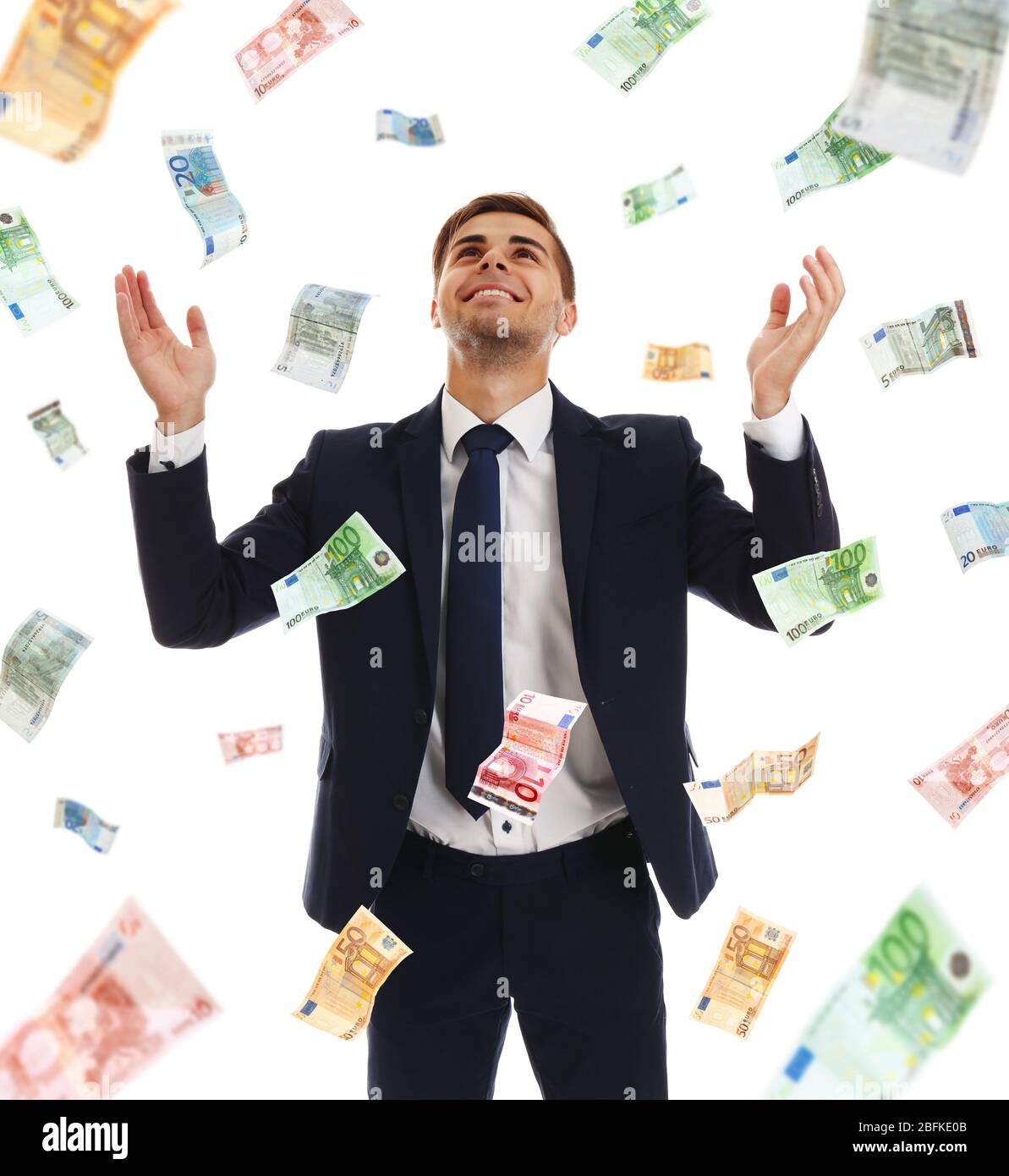 Money rain text hi-res stock photography and images - Alamy