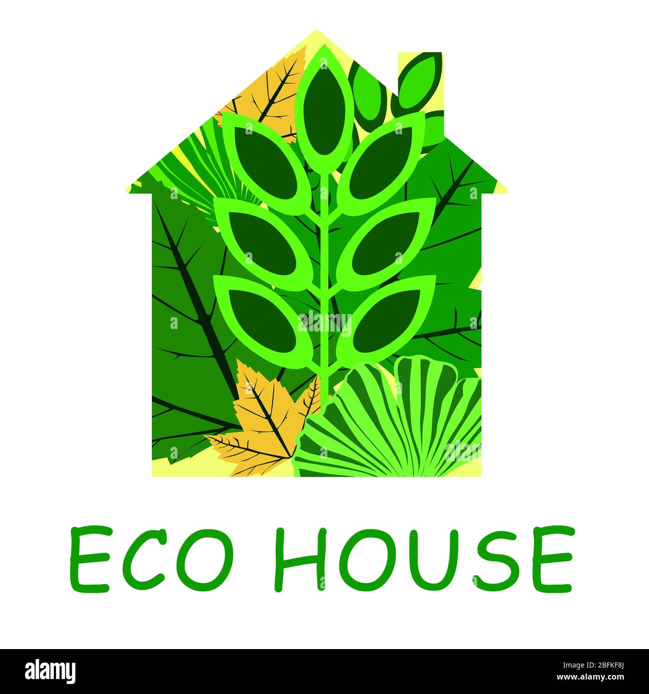 Eco house, isolated on white Stock Photo - Alamy