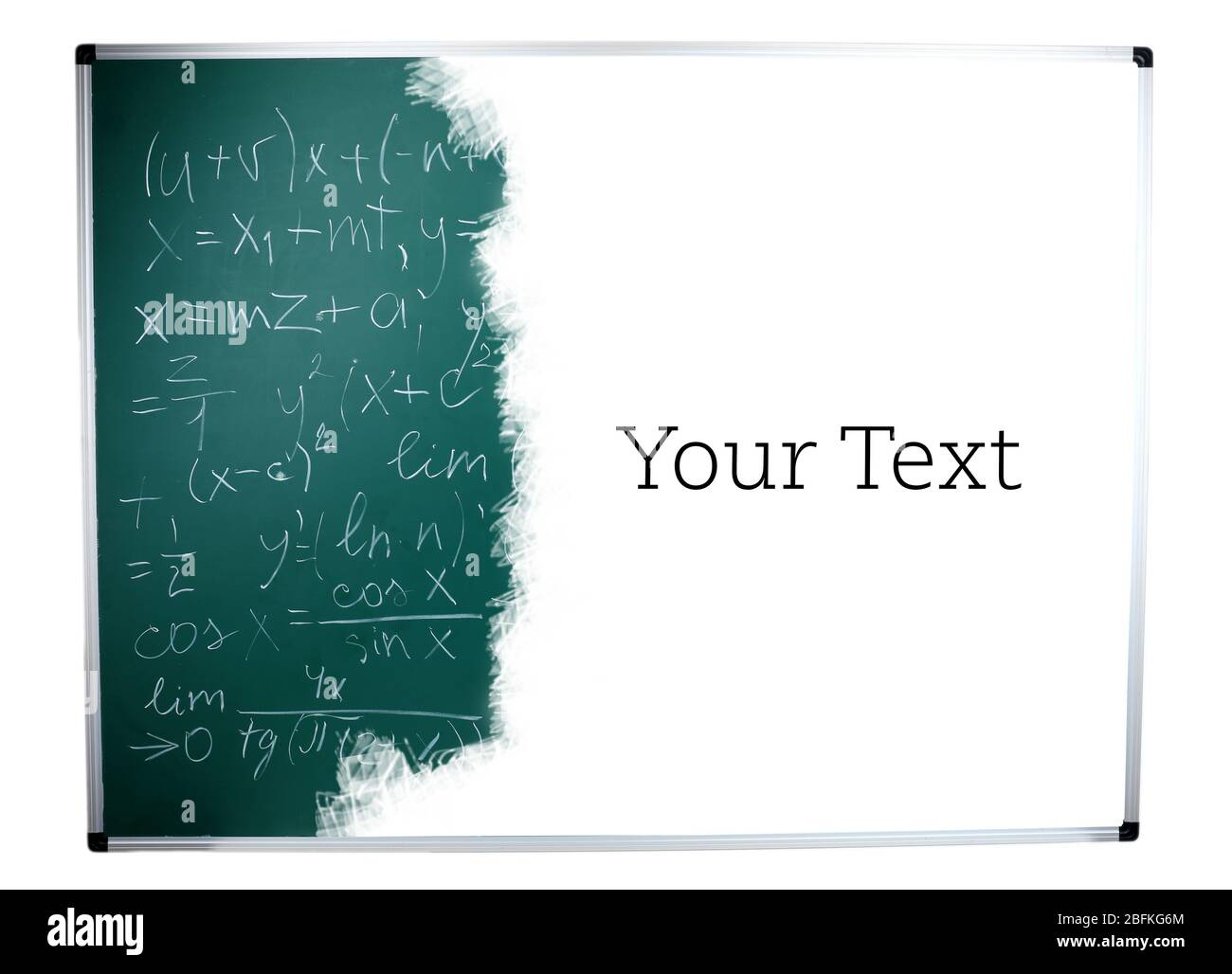 Mathematical problem blackboard Cut Out Stock Images & Pictures - Alamy