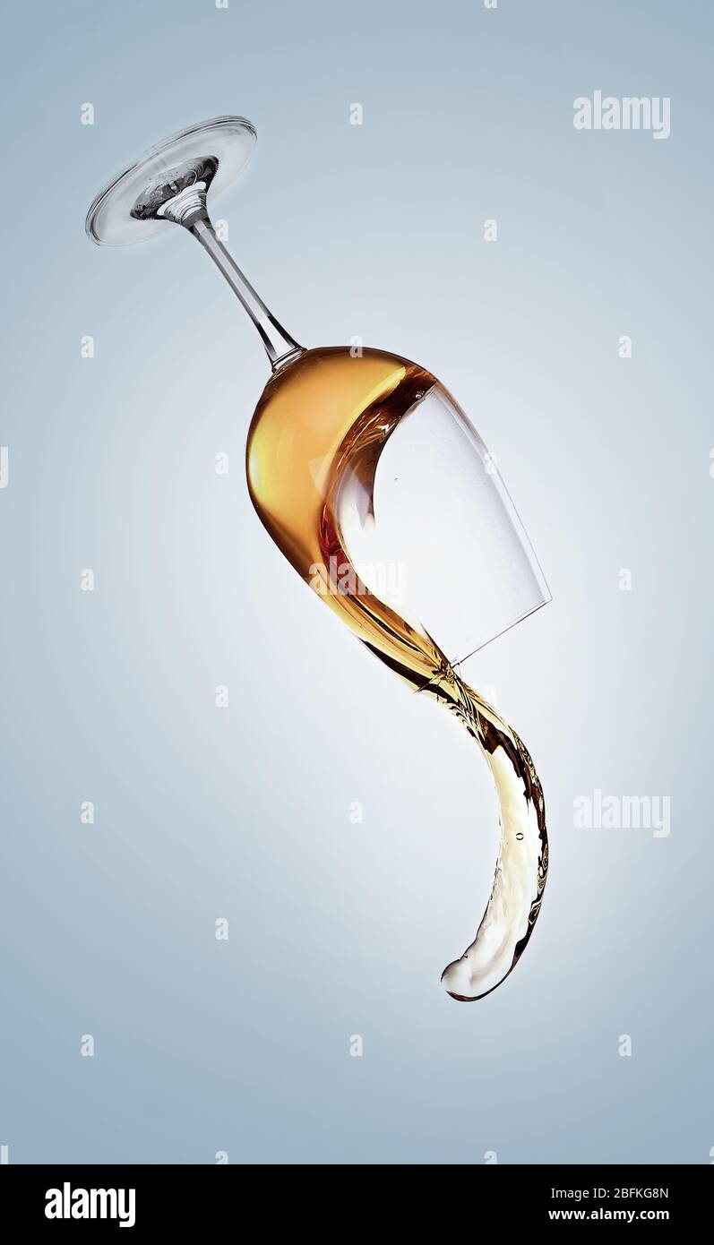 Abstract wine glass falling hi-res stock photography and images - Alamy