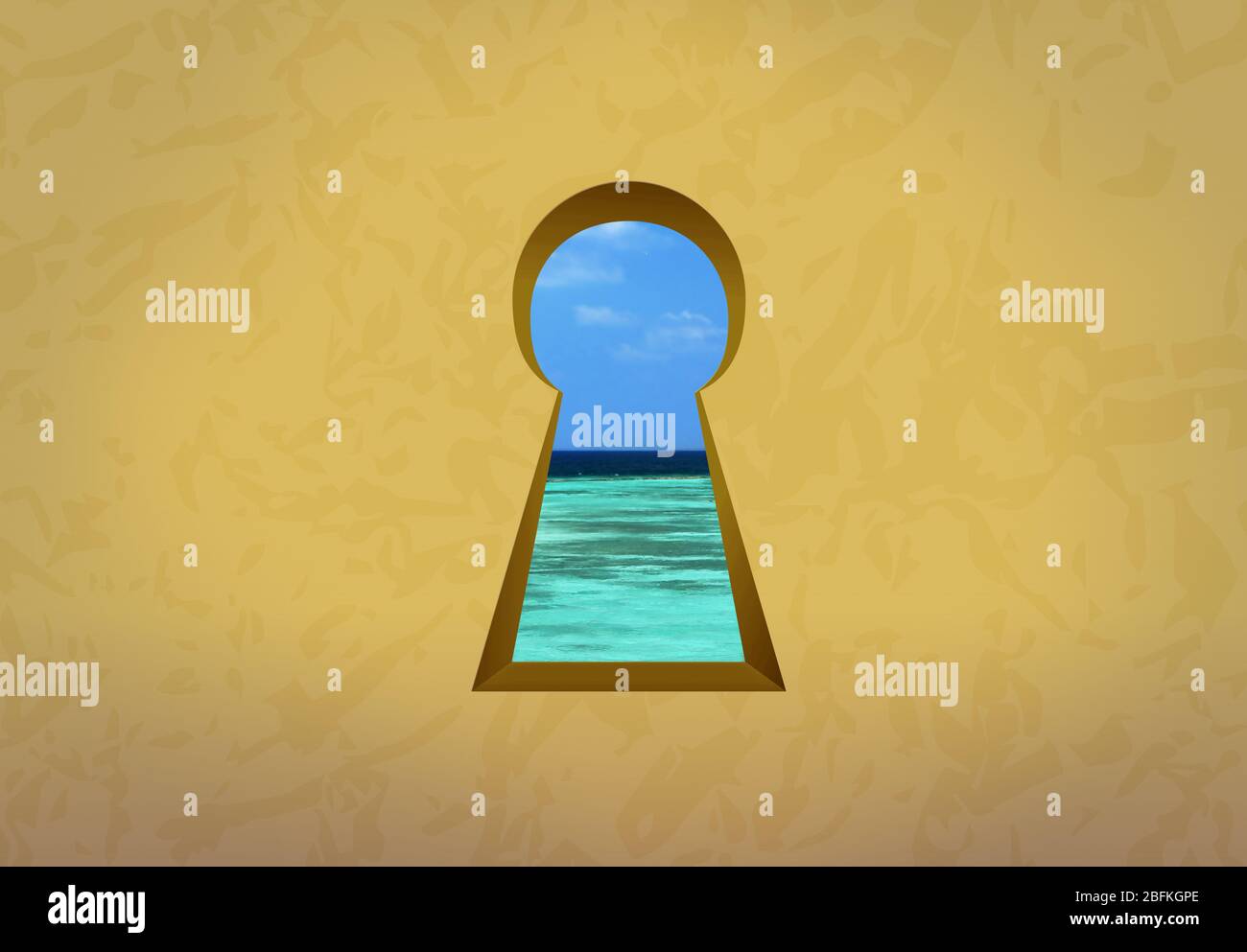 Hidden ocean view door hi-res stock photography and images - Alamy