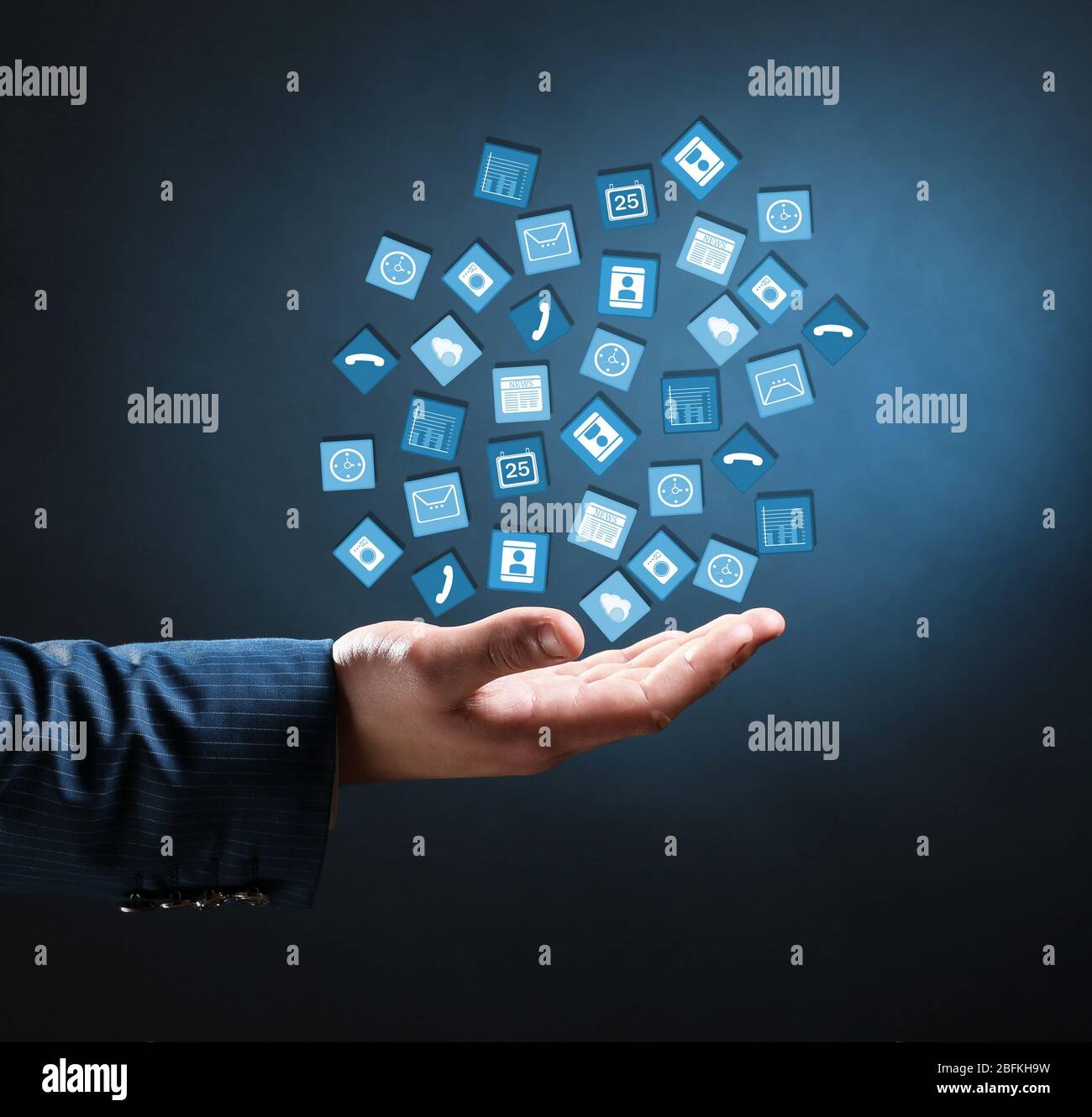 Hand click vector icons hi-res stock photography and images - Alamy