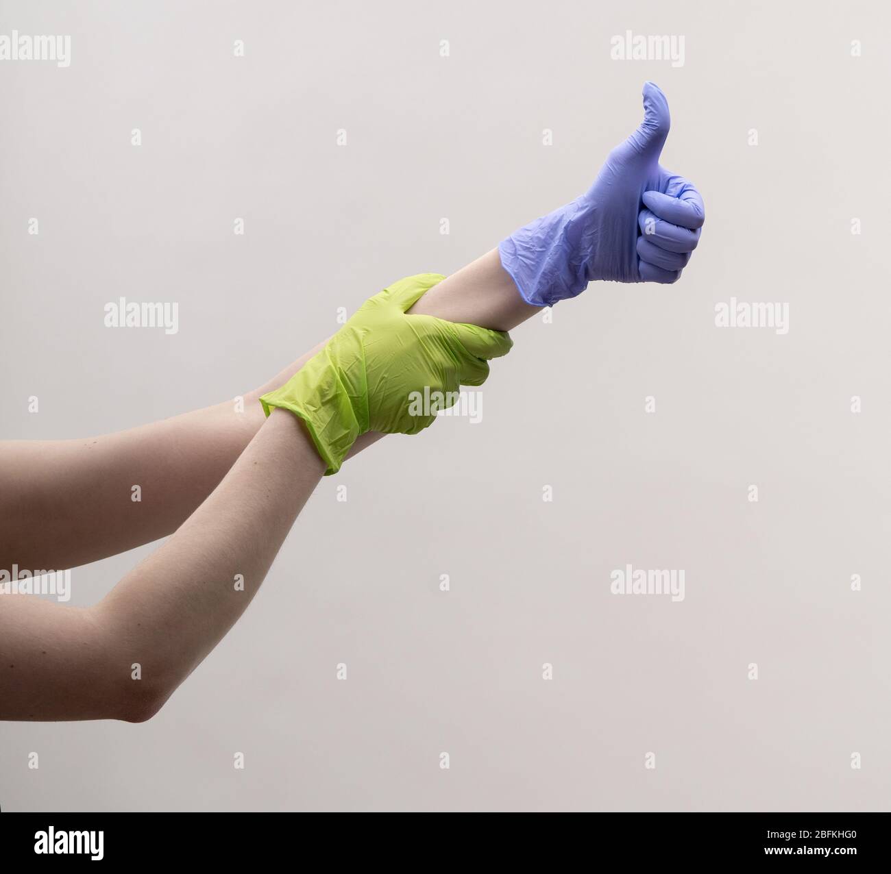 Multi colored gloves hi-res stock photography and images - Alamy