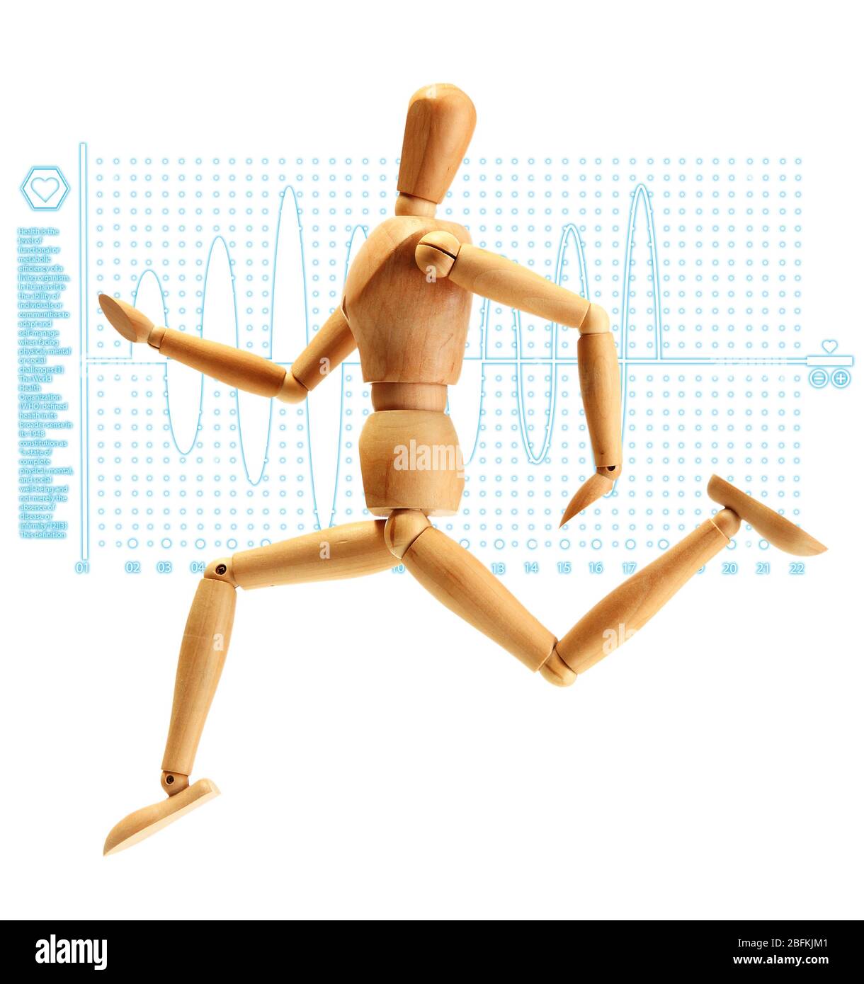 Healthcare and medicine concept. Wooden mannequin Stock Photo - Alamy