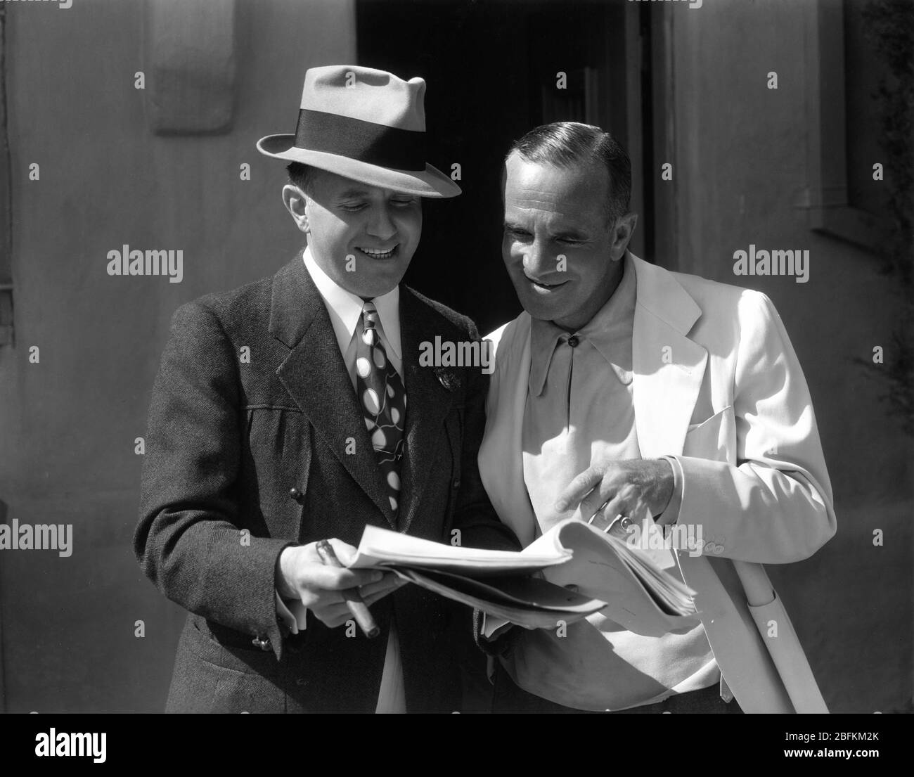JACK L. WARNER with his first Talking Star AL JOLSON on Warner Bros ...