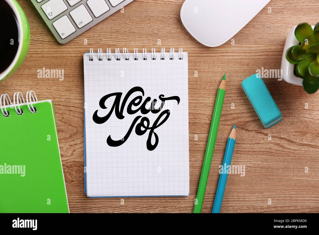 Dream job concept. Modern workspace on the desk Stock Photo - Alamy