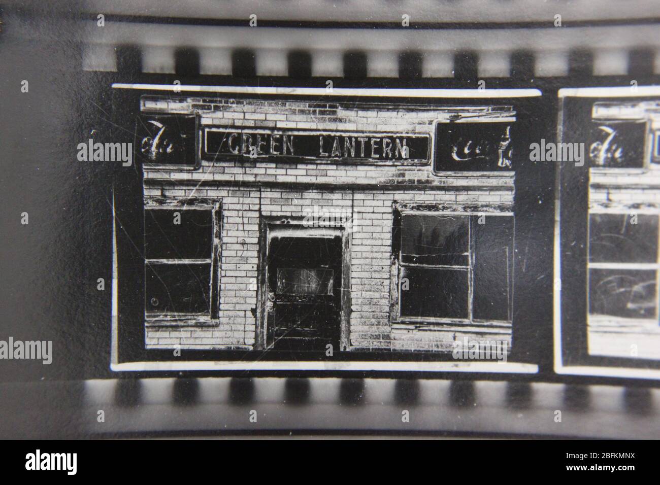 Fine 70s vintage extreme high contrast contact print photography of the ...