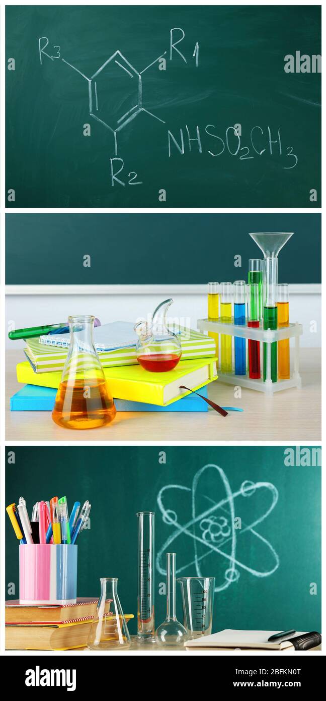 Science lesson school laboratory Cut Out Stock Images & Pictures - Alamy