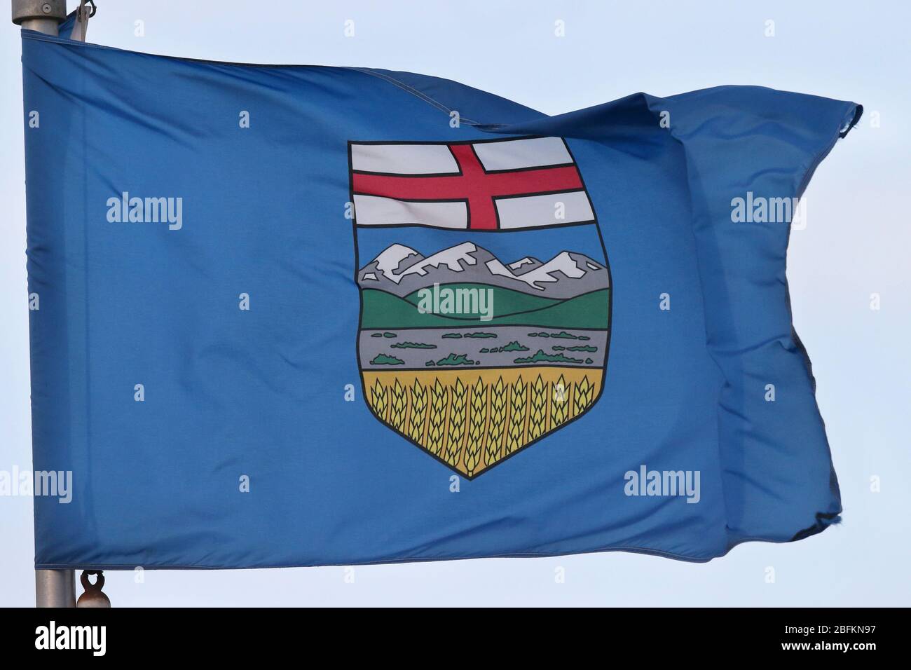 Alberta Provincial Flag - Flying High at Veterans Memorial Parkway in ...