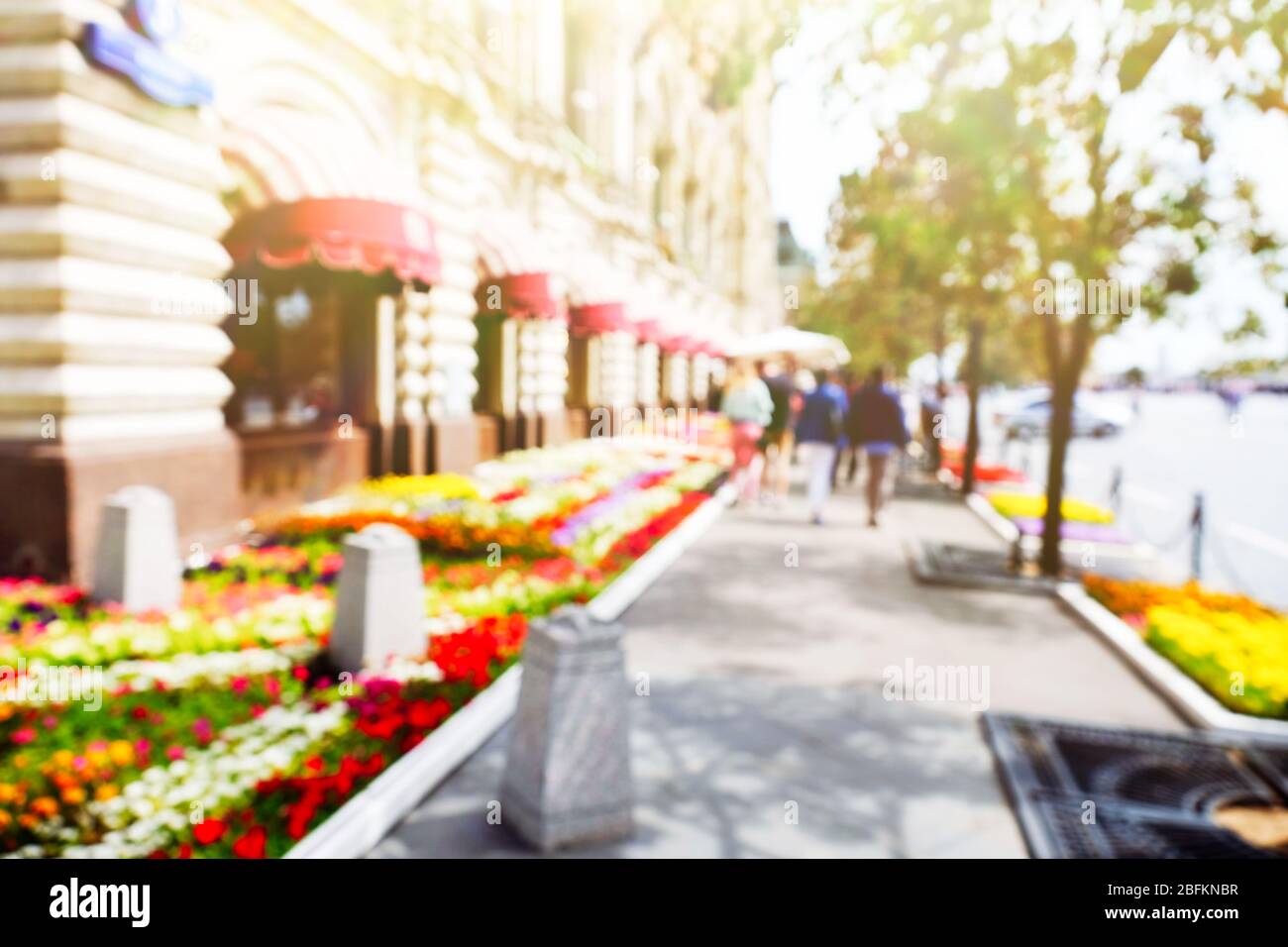 Blurred streets of city Moscow Stock Photo - Alamy