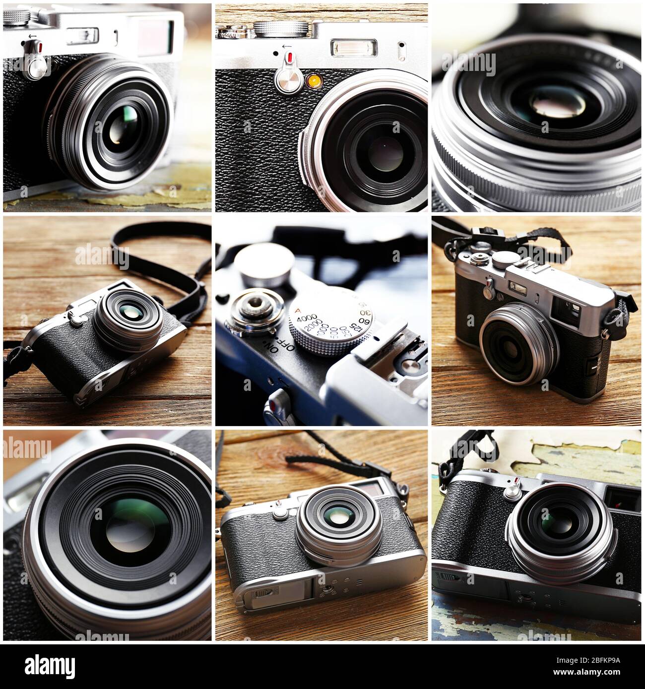 Camera lens table black background Cut Out Stock Images & Pictures - Alamy