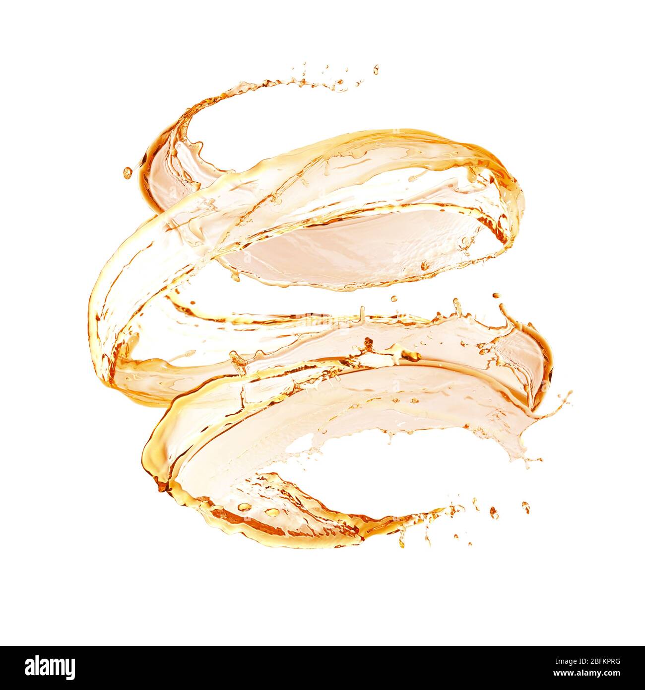 Apple juice splashing isolated on white Stock Photo - Alamy