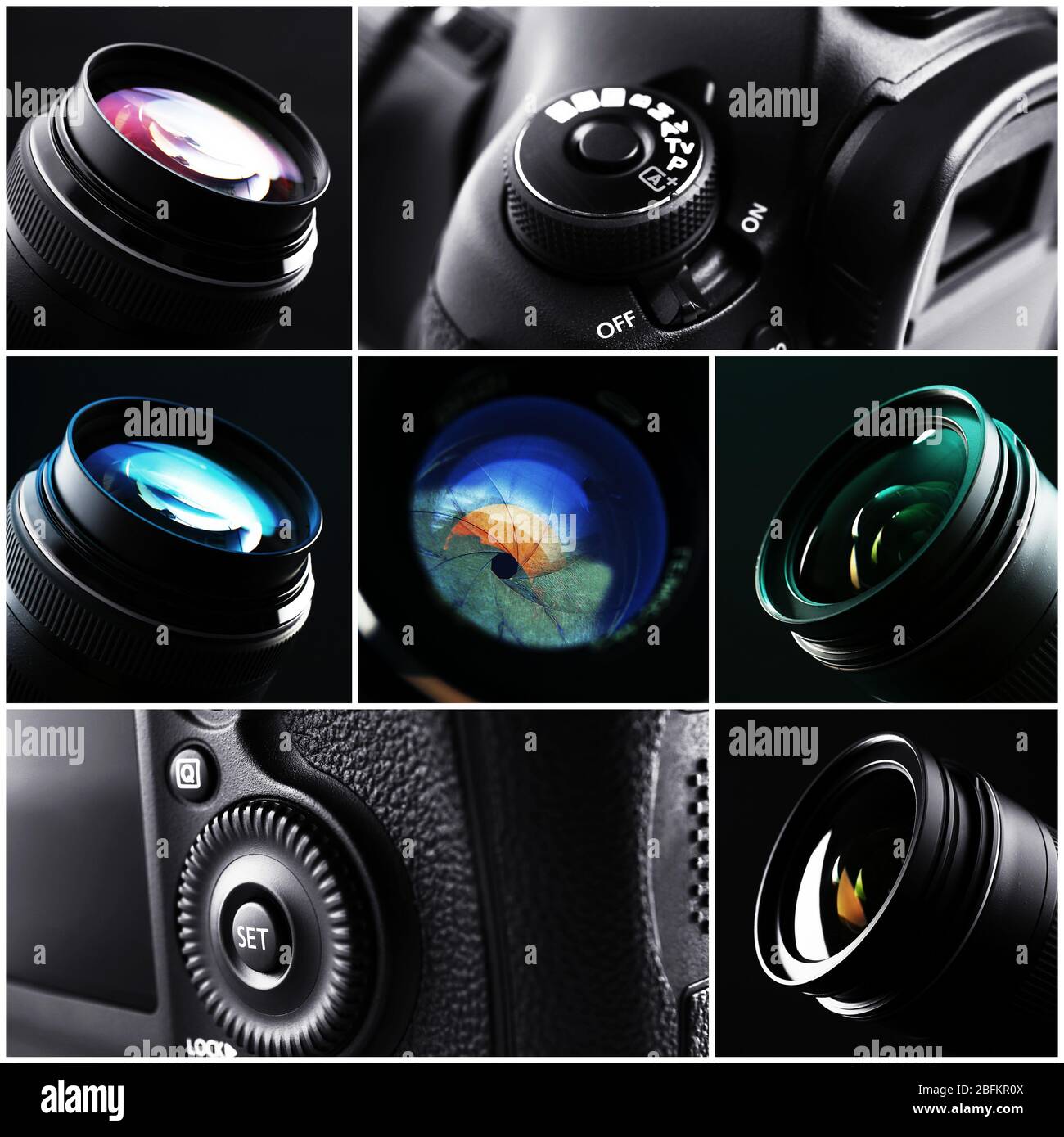 Digital camera collage Stock Photo - Alamy
