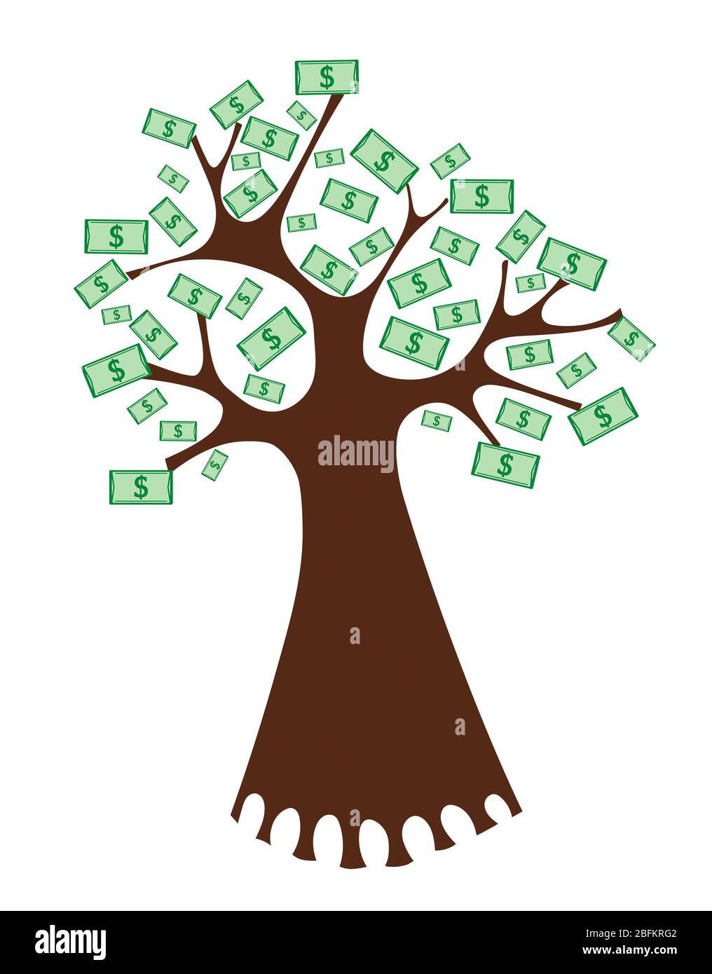 Money Tree Silhouette