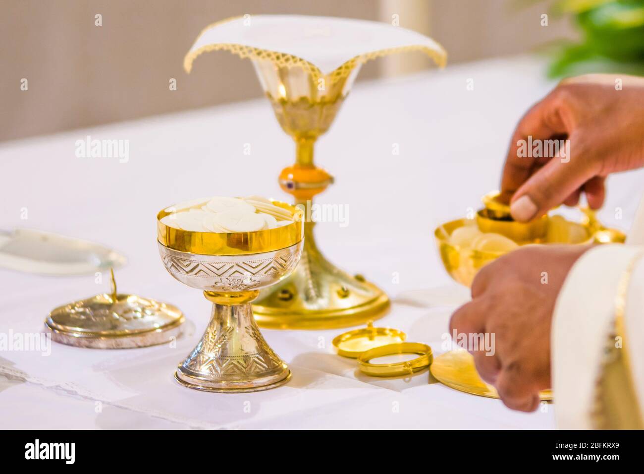 in the church wine becomes the blood of christ, and the host becomes ...