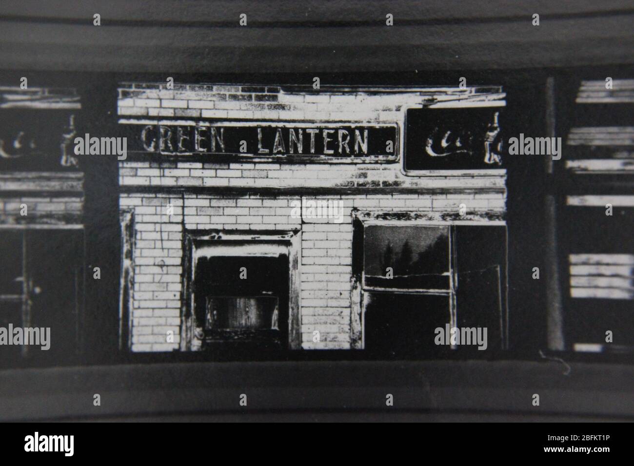 Fine 70s vintage extreme high contrast contact print photography of the ...