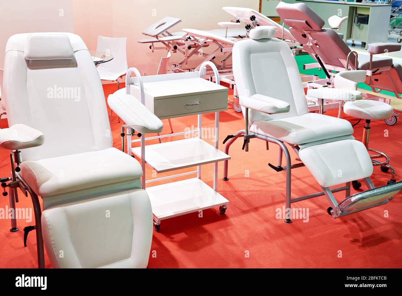 Chairs for patients in the hospital Stock Photo - Alamy