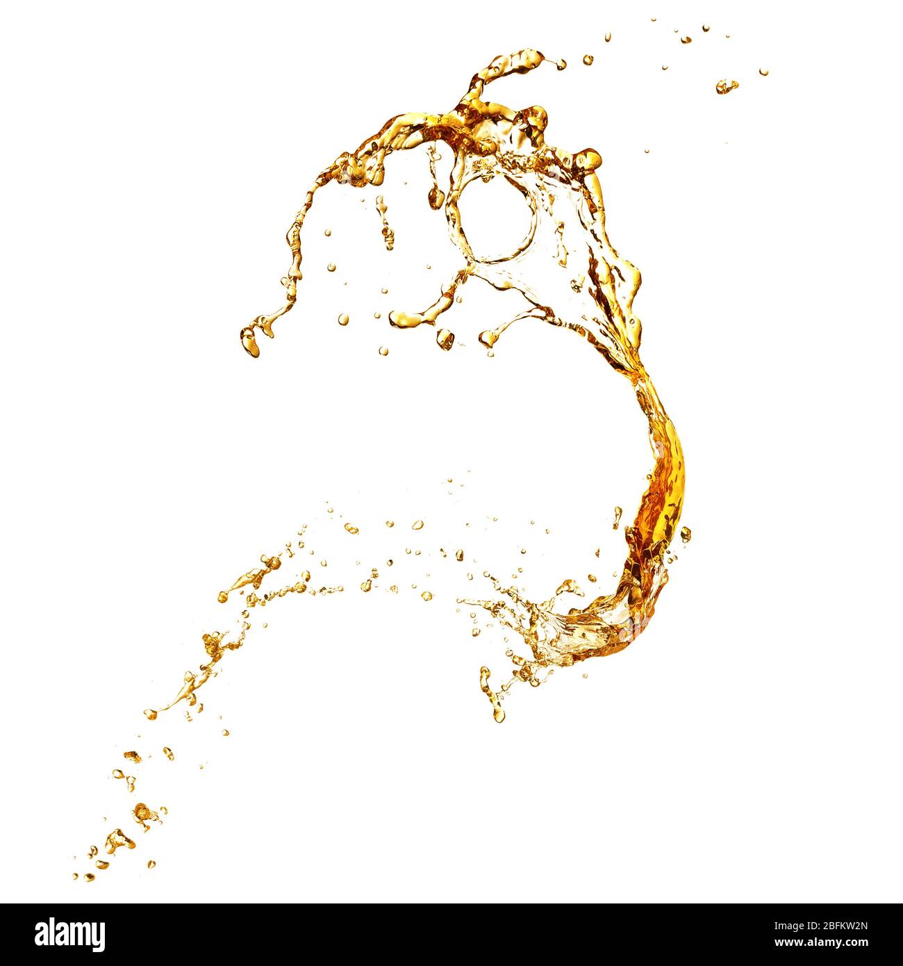 Apple juice splashing isolated on white Stock Photo - Alamy