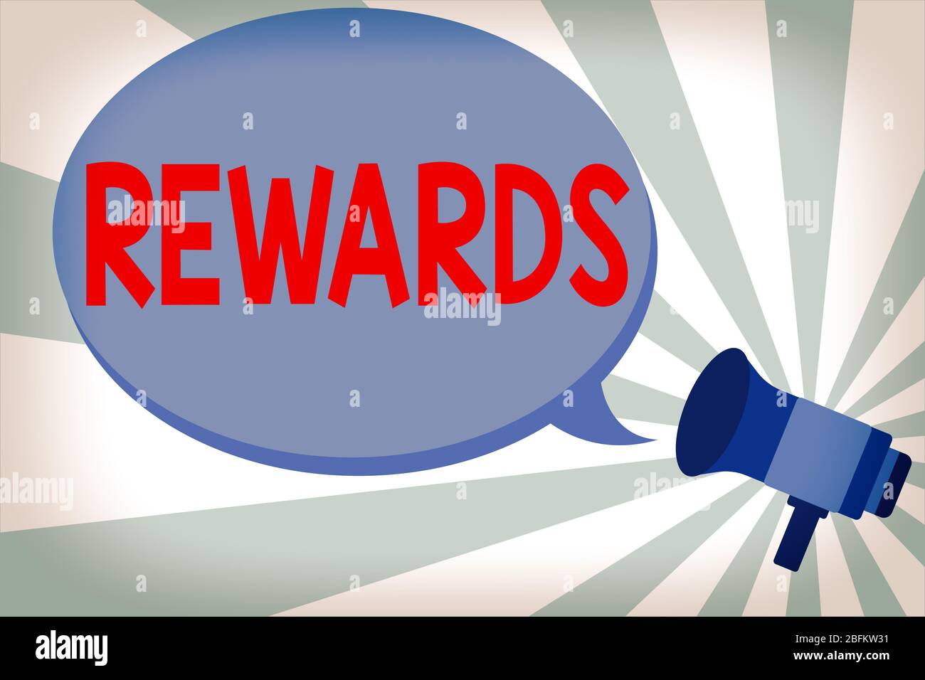 Word writing text Rewards. Business photo showcasing Given in ...