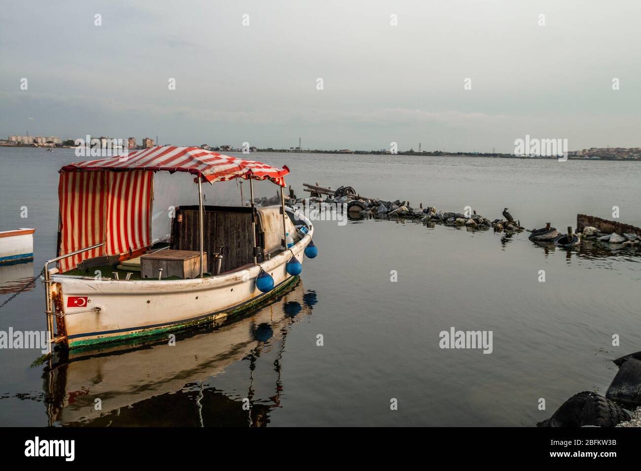 Fishing boats, istanbul, Turkey Stock Photo - Alamy