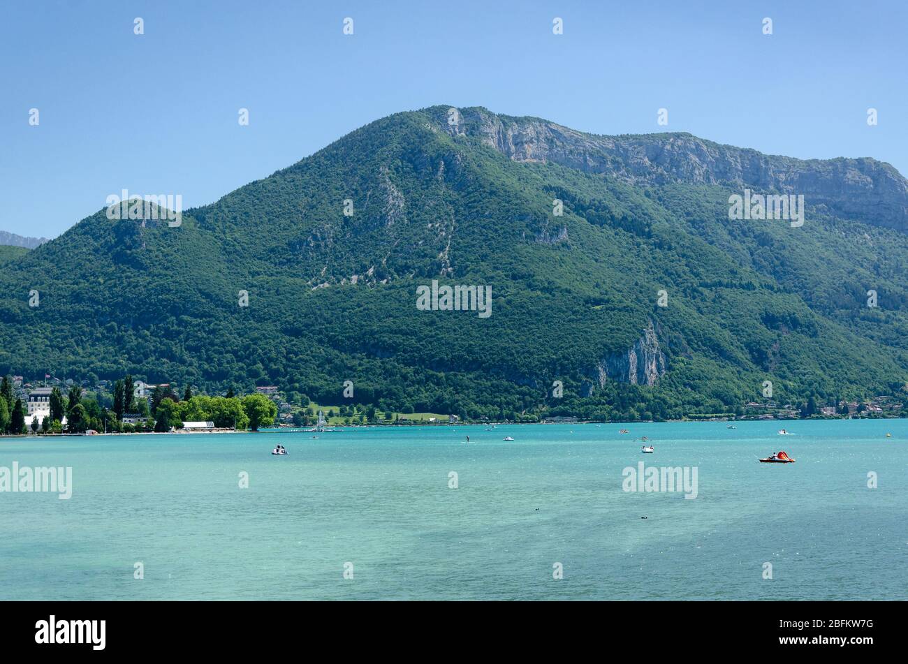 Beautiful view of Lake Annecy during Summer Season in France. Lake ...