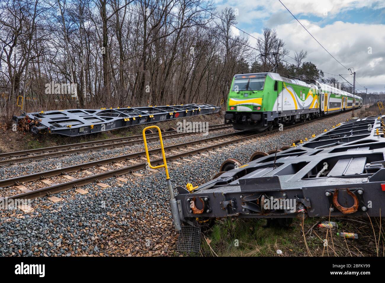 Rail railway train accident hi-res stock photography and images - Alamy
